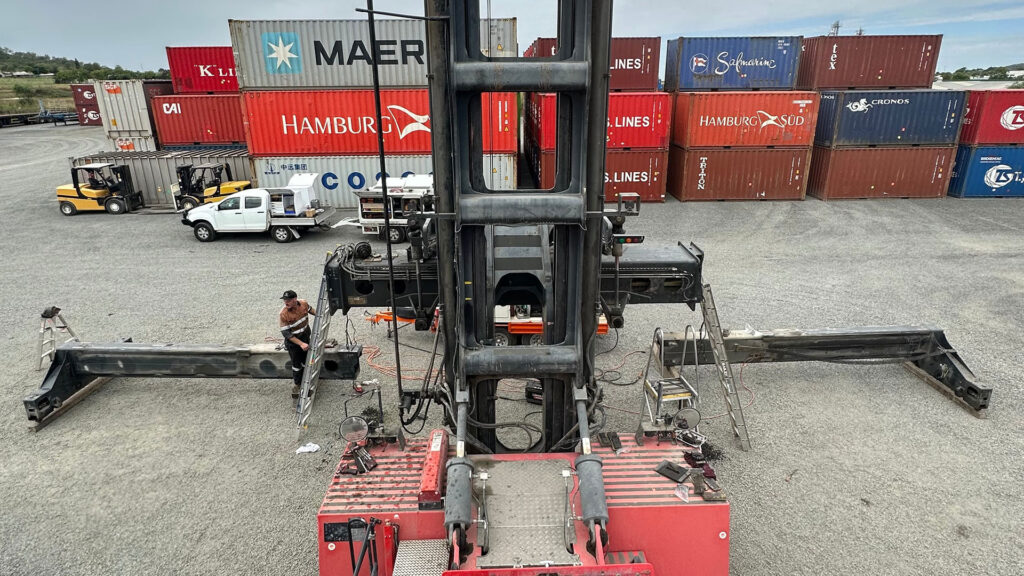 Red Container Loader - Toowoomba Heavy Diesel